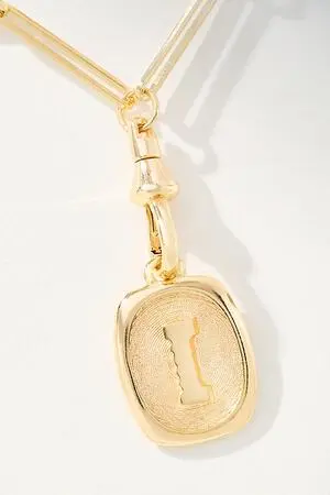 Anthropologie Monogram Pendant Necklace - I
