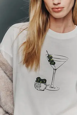 NEVER FULLY DRESSED Martini Graphic Tee