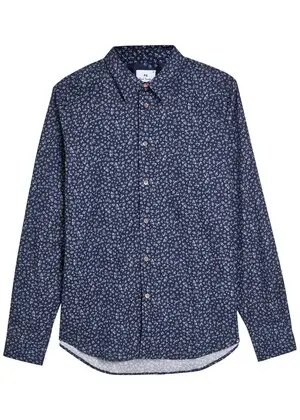 Paul Smith Patterned Stretch-cotton Shirt