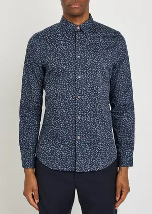 Paul Smith Patterned Stretch-cotton Shirt