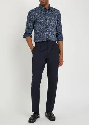 Paul Smith Patterned Stretch-cotton Shirt