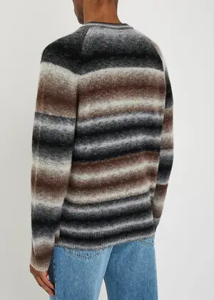 Paul Smith Striped Merino Wool-blend Jumper