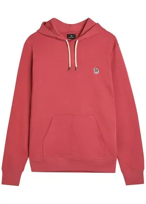 Paul Smith Appliquéd Hooded Cotton Sweatshirt - Pink