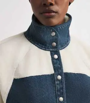 Rag & Bone Miramar Fleece Shacket - Blue