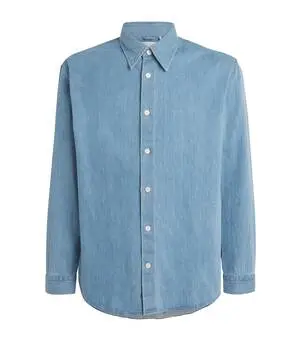 Nn07 Denim Relaxed Casper Overshirt - Blue