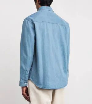 Nn07 Denim Relaxed Casper Overshirt - Blue