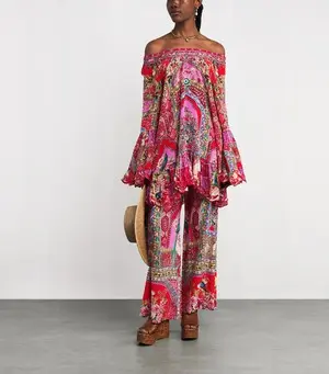 Camilla Silk A-line Mini Dress