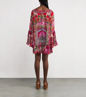 Camilla Silk A-line Mini Dress