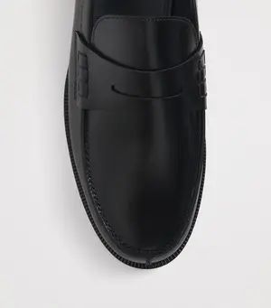 Brioni Leather Penny Loafers