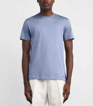 Ralph Lauren Purple Label Cotton Crew-neck T-shirt - Blue