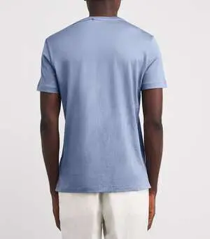 Ralph Lauren Purple Label Cotton Crew-neck T-shirt - Blue