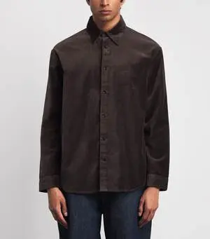 Nn07 Cotton Relaxed Casper Overshirt - Brown