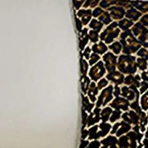 YVES DELORME Leopard Square Cushion Cover