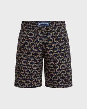 Vilebrequin Long Stretch Swim Shorts - Blue