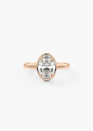 FRANK DARLING The Chiclette Oval Ring - Yellow Gold