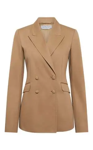 Gabriela Hearst Angela Double-breasted Blazer - Camel
