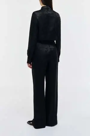 Gabriela Hearst Norman Wide-leg Embroidered Silk Pant