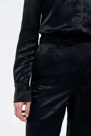 Gabriela Hearst Norman Wide-leg Embroidered Silk Pant