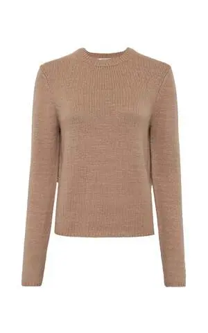 Gabriela Hearst Titus Cashmere Knit Sweater - Camel