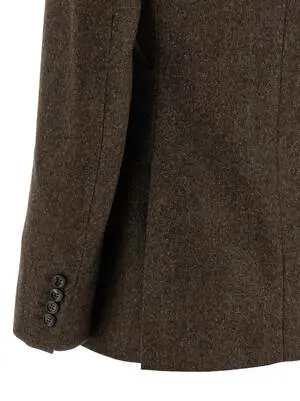 Max Mara Single-breasted Wool Tweed Blazer