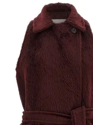 Max Mara Long Alpaca And Wool Robe Coat