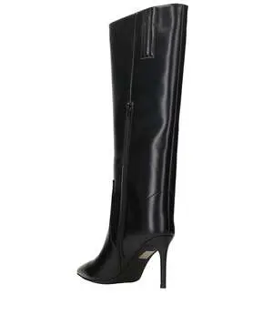 Jeffrey Campbell Leather Stiletto Heel Boots - Black