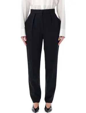Balmain Grain De Poudre High-rise Trousers