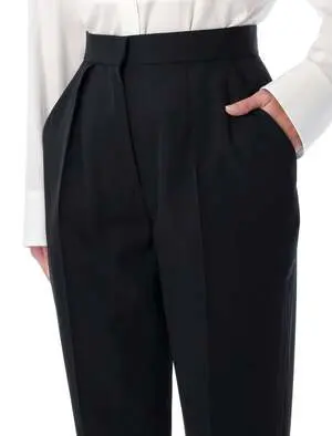 Balmain Grain De Poudre High-rise Trousers
