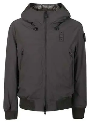 Blauer. Black Nylon Jackets For Women