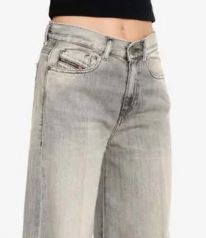 DIESEL® Delavé Five-pocket Jeans With Flared Leg