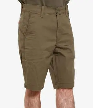 LEVI'S Cotton Shorts - Verde Oliva