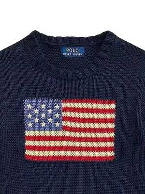Polo Ralph Lauren Intarsia Knit Cotton Top