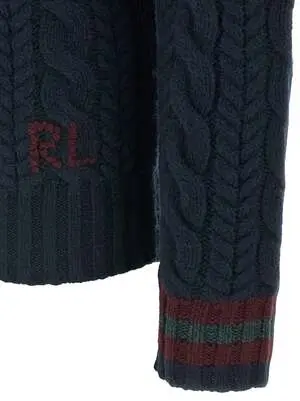 Polo Ralph Lauren Braided V-neck Sweater