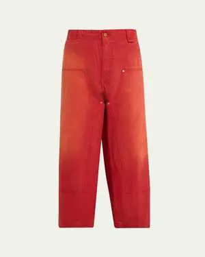 WILLY CHAVARRIA Canvas Workwear Toluca Pants - Red