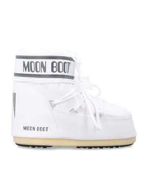 Moon Boot Icon Low Water-repellent Nylon Boots - White