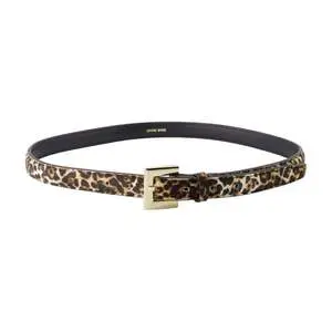 ANINE BING Nicola Leather Belt - Black