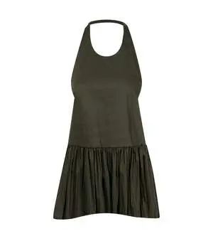 SEMICOUTURE Sleeveless Cotton-blend Top