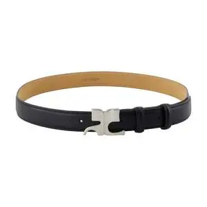COURREGES Ac 25mm Leather Belt - Black