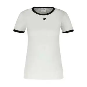 COURREGES Signature Cotton T-shirt - Multicolor