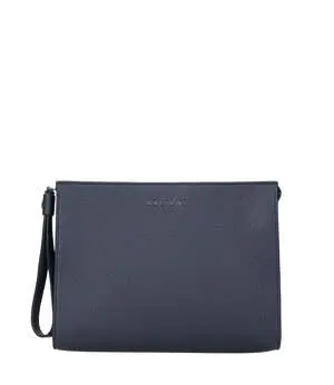ORTIGNI Grained Leather Wristlet - Blue