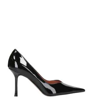 CASTAGNA Pointed Toe Patent Leather Stiletto Heel Pumps - Black