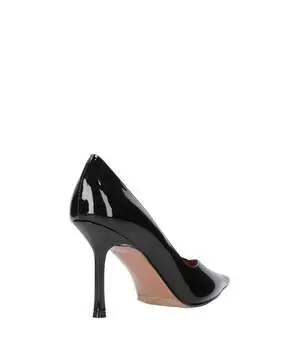 CASTAGNA Pointed Toe Patent Leather Stiletto Heel Pumps - Black