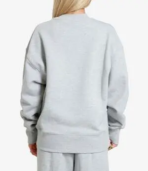 MSGM Logo Embroidered Cotton Jersey Sweater