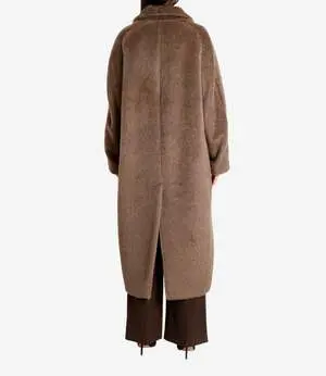 Max Mara Long-haired Wool, Alpaca, And Cashmere Blend Coat