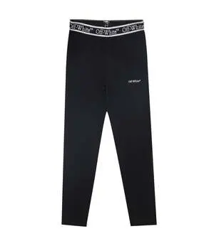 Off White Logo Elastic Waistband Trousers