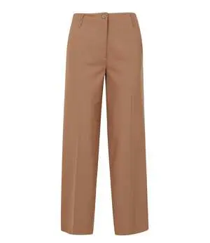 SEMICOUTURE Cool Wool Wide Leg Trousers