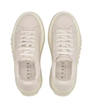Casadei Suede Leather Sneakers - Powder