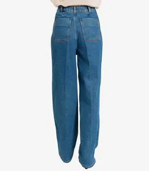 PHILOSOPHY BY LORENZO SERAFINI High-waisted Jeans With Stretch Pleat