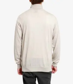 AT.P.CO High-necked Rib-knit Wool Sweater - Sand