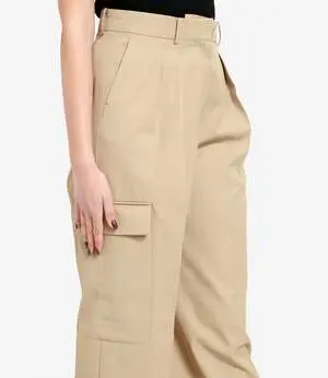 Sportmax High-waisted Cotton Trousers